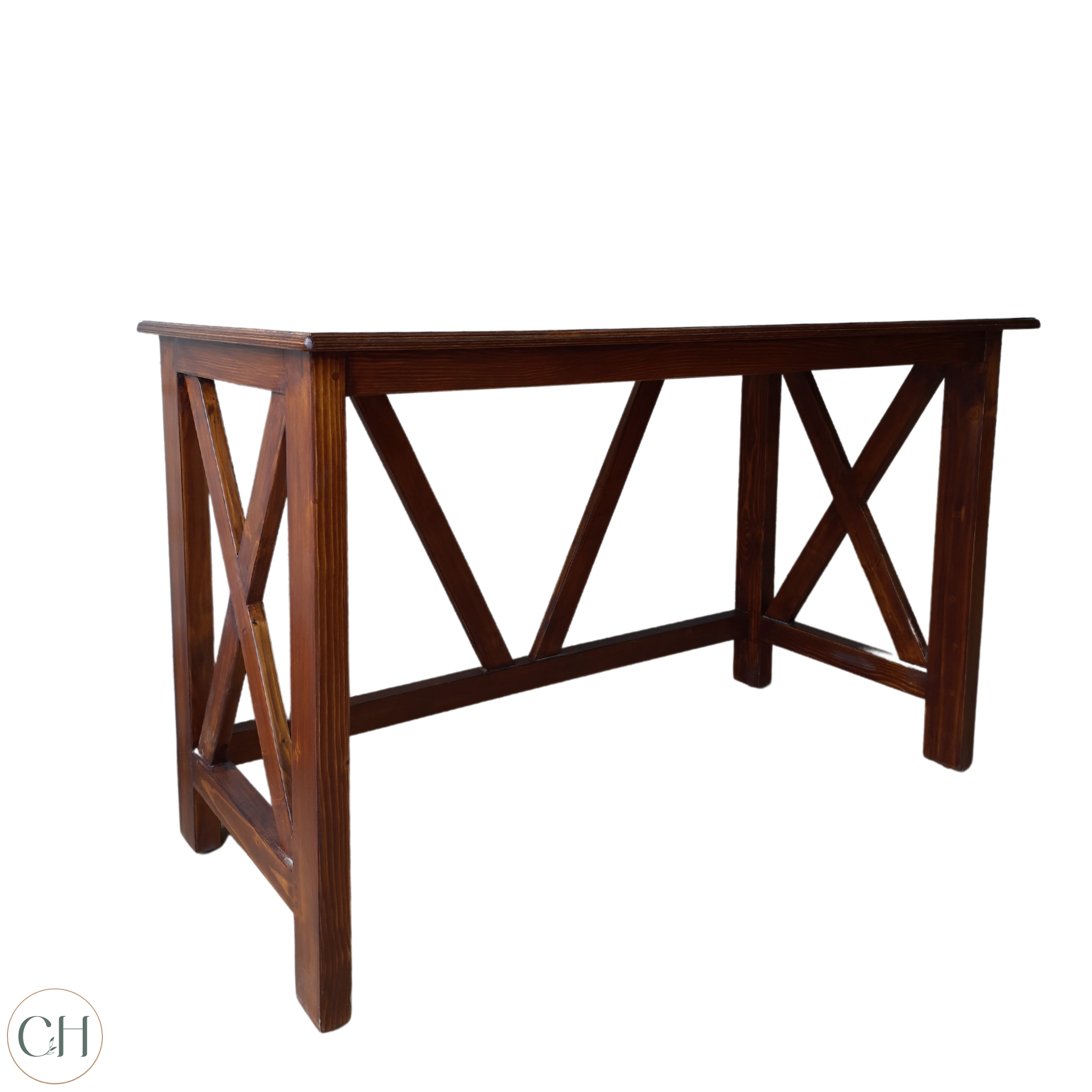 Hercule - Farmhouse-style Solid Wood Study Table/Work Desk – CustHum