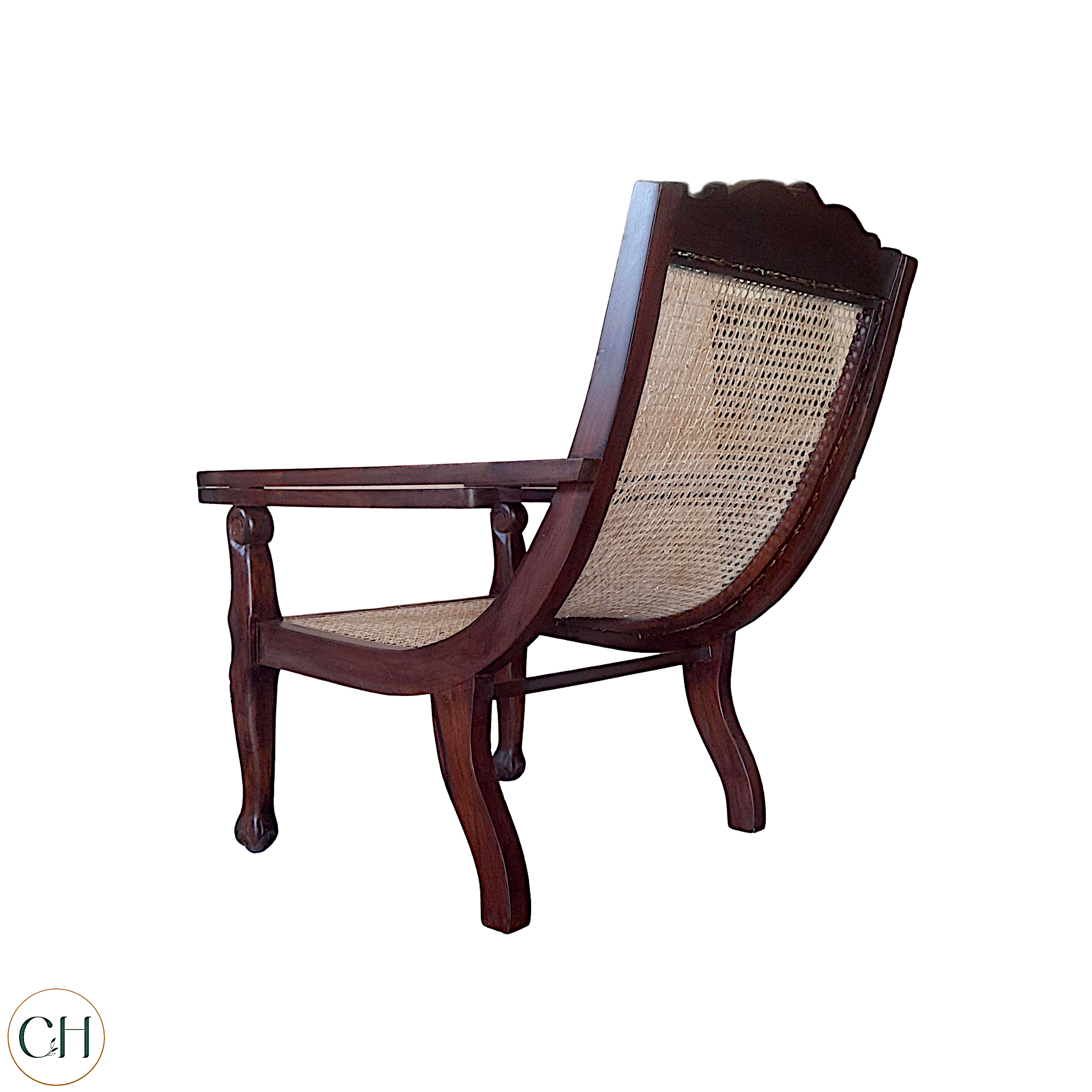 Raj - Solid Wood Planters Chair with Extendable Arms – CustHum